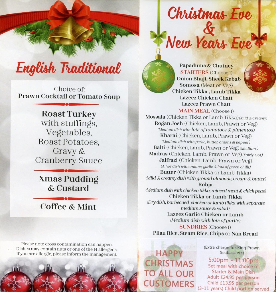 Christmas / New Year | Indigo Indian Restaurant Romiley